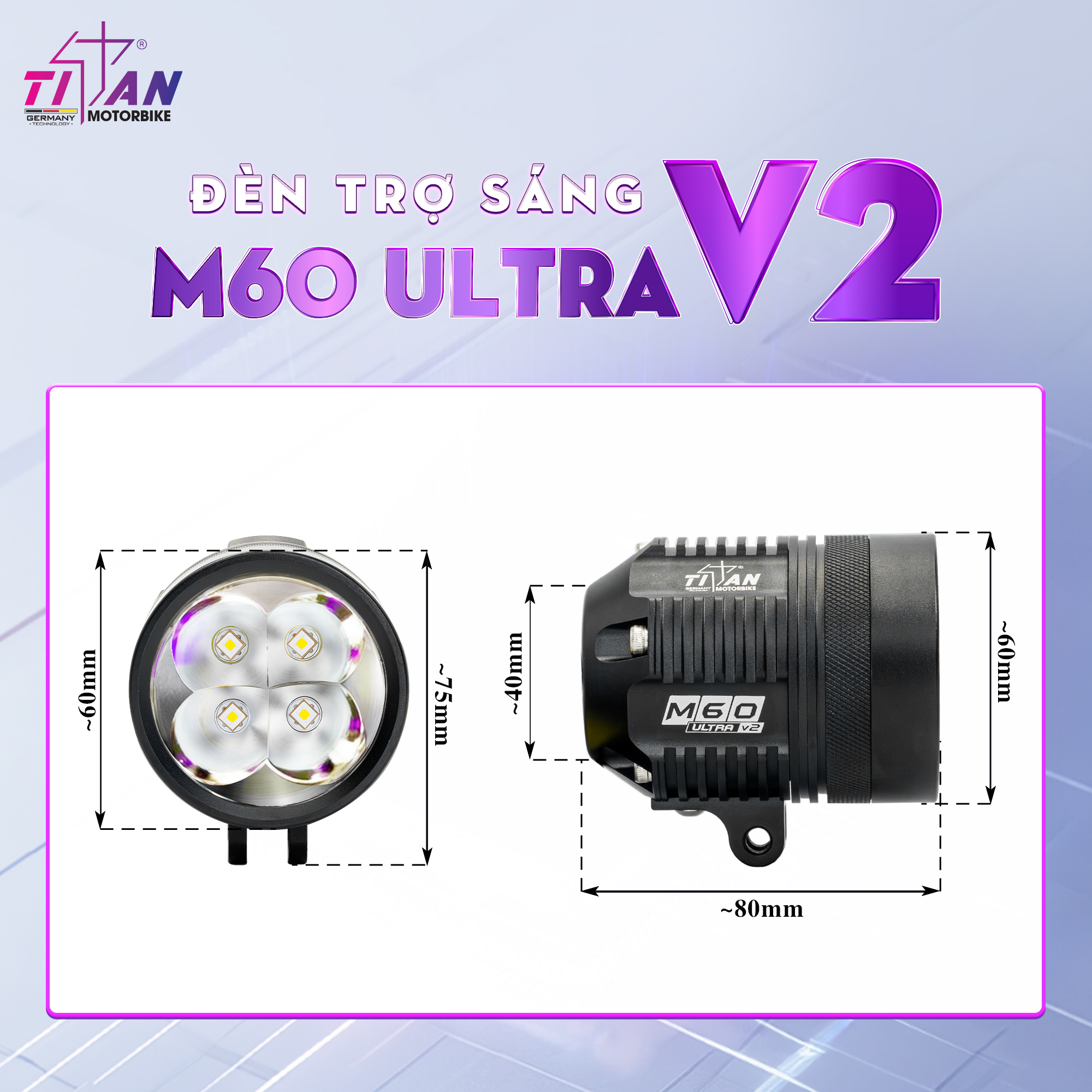 CHÍNH THỨC MỞ BÁN TITAN MOTO M60 ULTRA V2 - BỨT PHÁ GIỚI HẠN ÁNH SÁNG