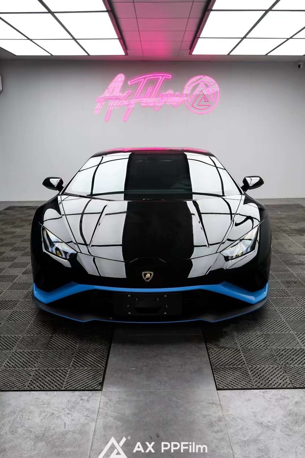 LAMBORGHINI HURACAN EVO DÁN AX COLOR PPF - SUPER BLACK