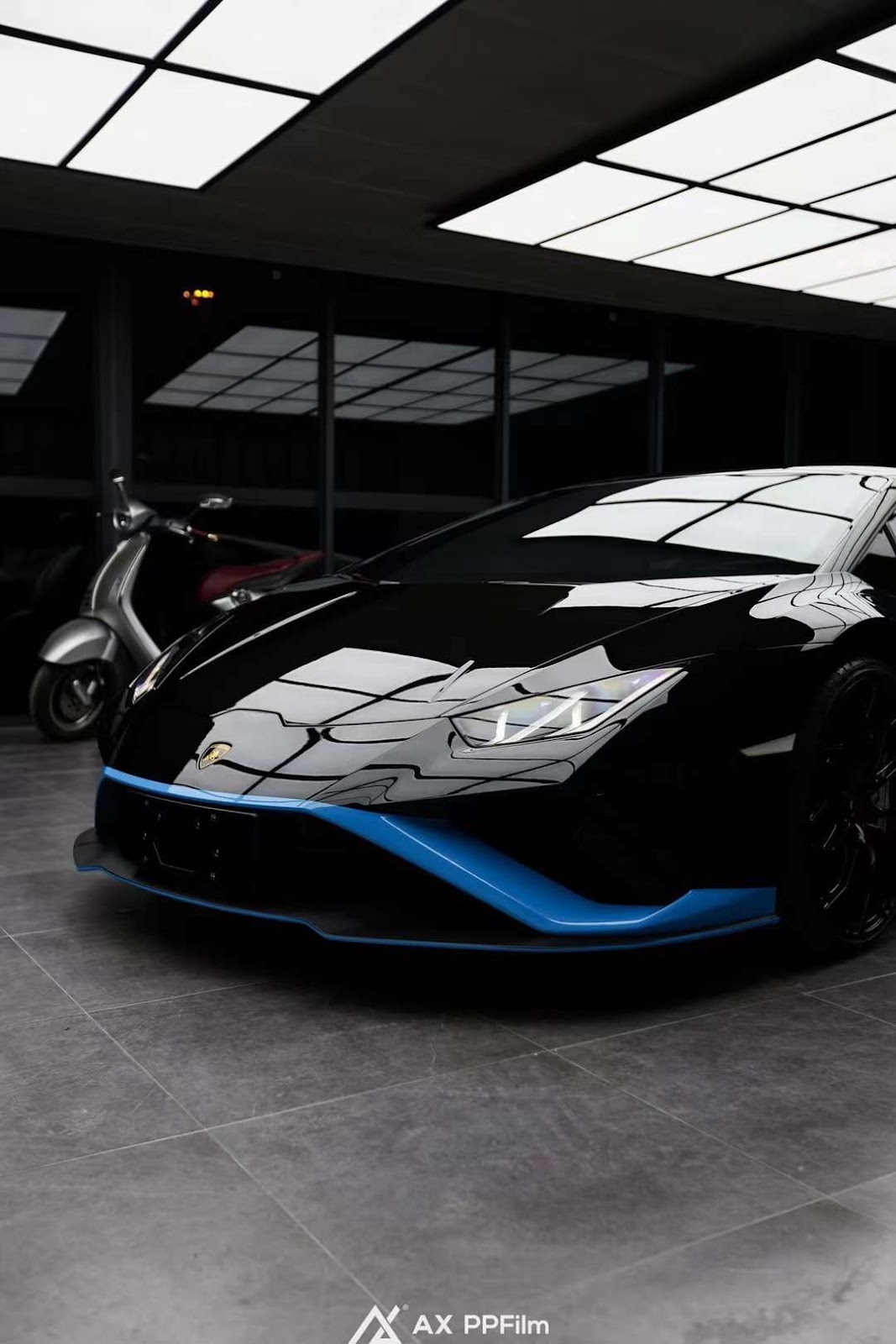 LAMBORGHINI HURACAN EVO DÁN AX COLOR PPF - SUPER BLACK